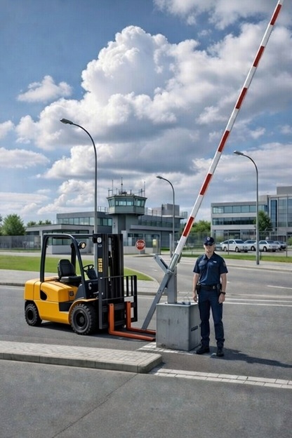 Manual Drop Arm - Concrete Base - Barrier Stop